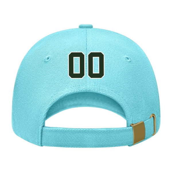 Custom Pale Ice Blue Red Hat – Fanaticstyle