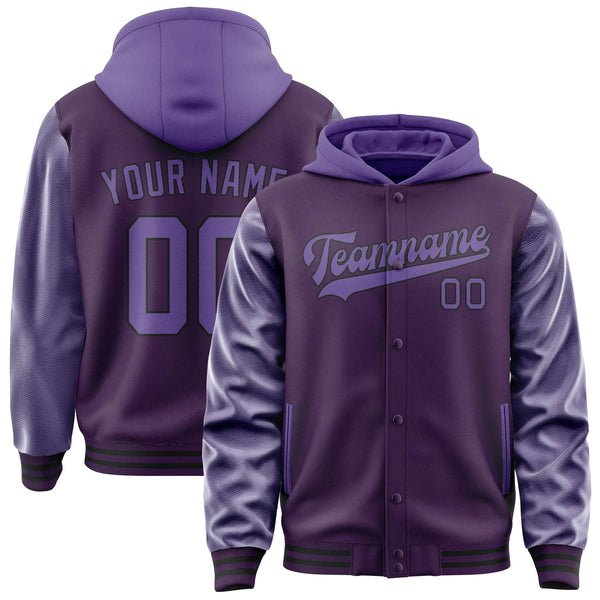 Custom Purple Light Purple Jacket – Fanaticstyle