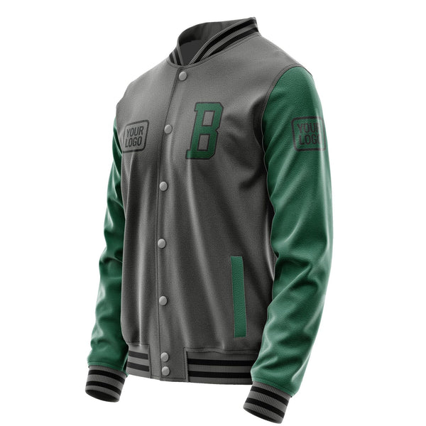Custom Dark Grey Green Jacket – Fanaticstyle