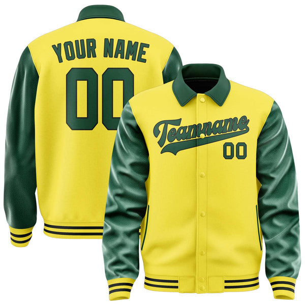 Custom Light Yellow Green Jacket – Fanaticstyle