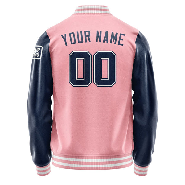 Custom Light Pink Blue Jacket – Fanaticstyle